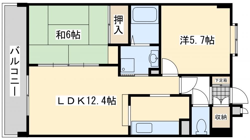 オークランド桜通り 八幡の2LDK賃貸マンション！八幡駅3LDK都市ガスカウンターキッチン西本町｜株式会社ハウス倶楽部